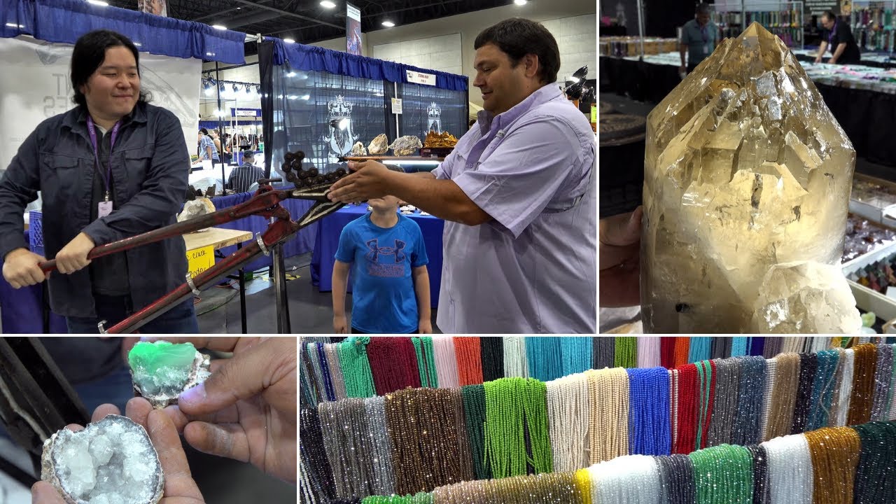 Stunning Crystals! Cracking Geodes! Gem Faire Salt Lake City, UT. On ...