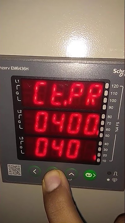 CONZERV EM6436H (Schneider) CT & PT Ratio Setting Schneider - YouTube