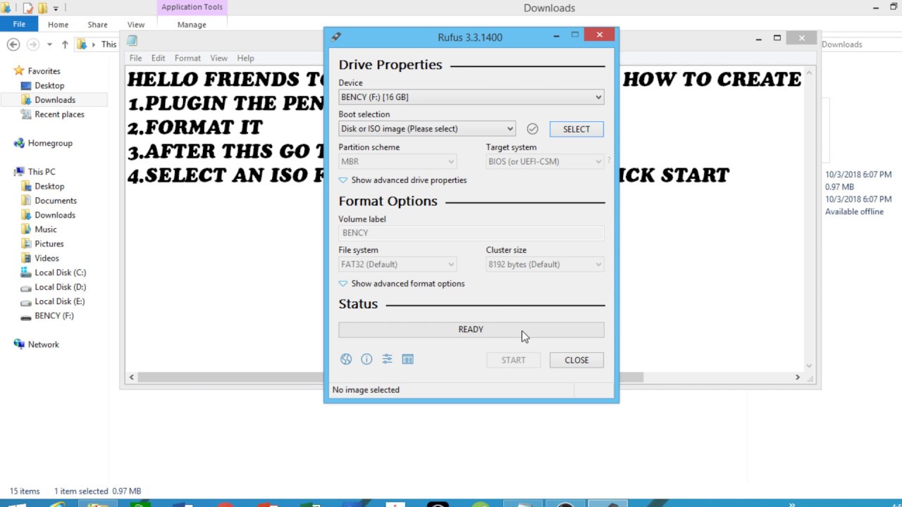 HOW TO CREATE A BOOTABLE PEN DRIVE FOR ANY WINDOWS!!!! - YouTube