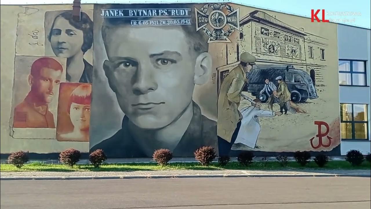 Mural Janka Bytnara w Kolbuszowej - YouTube