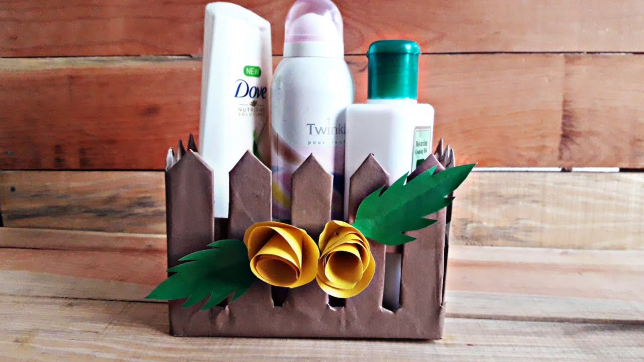 DIY LOTION AND MAKEUP BOX MAKE WITH ANY BOX IN THE BEGINNER - YouTube