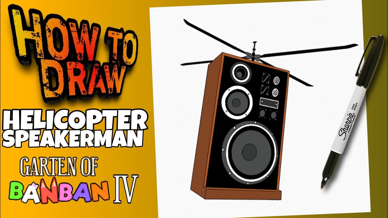 HOW TO DRAW HELICOPTER SPEAKERMAN FROM SKIBIDI TOILET | EASY | STEP BY ...