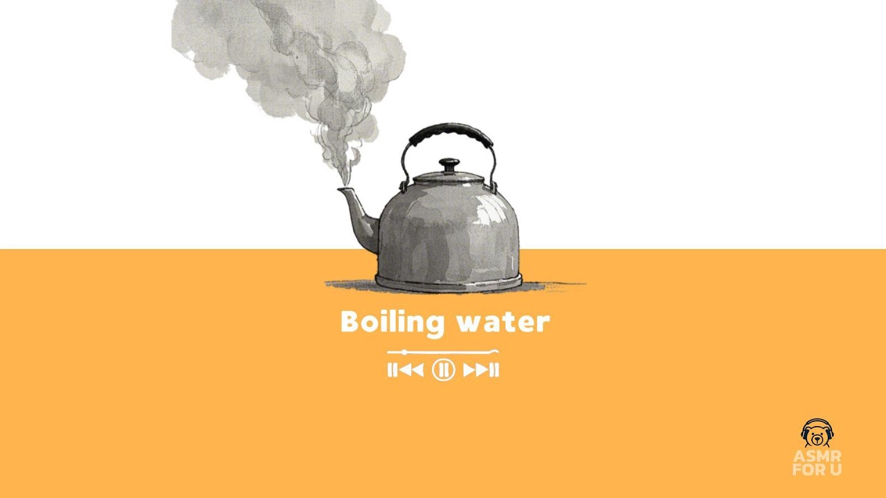 ASMR | White Noise Boiling Water Sound | For Sleep, Studying or Focus ...