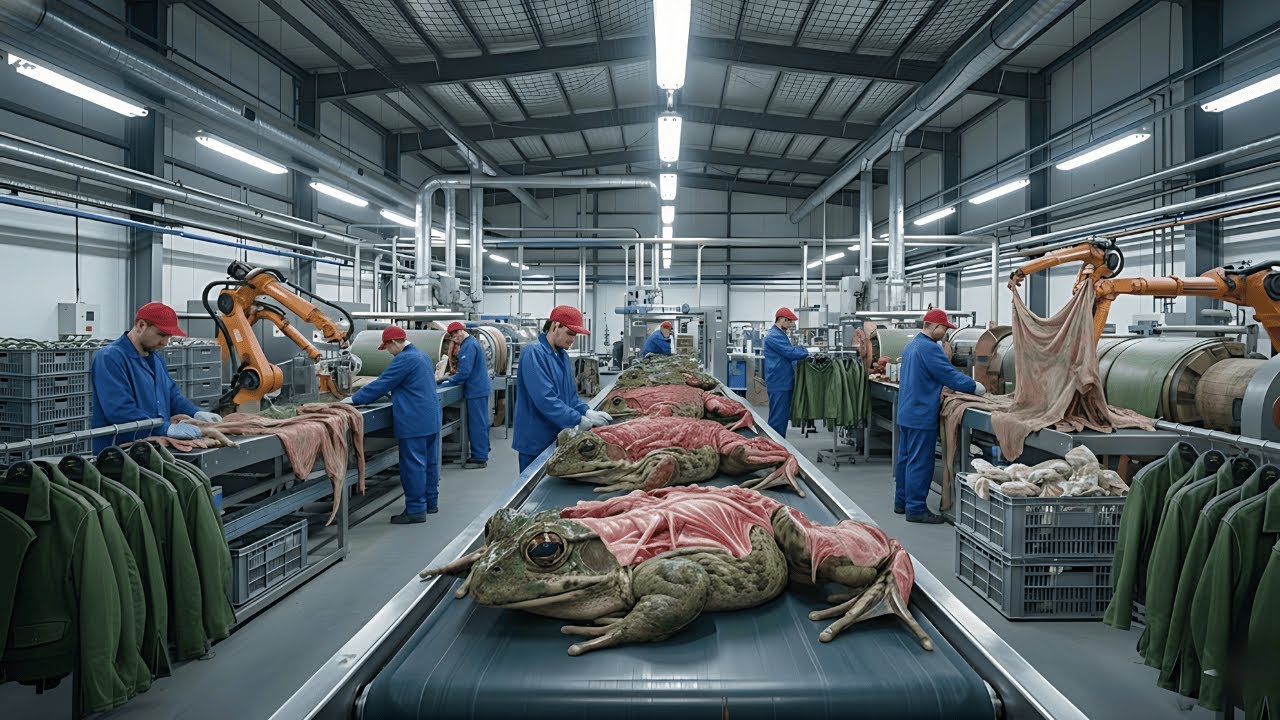 Inside a Modern Bullfrog Leather Factory: From Giant Bullfrog to ...