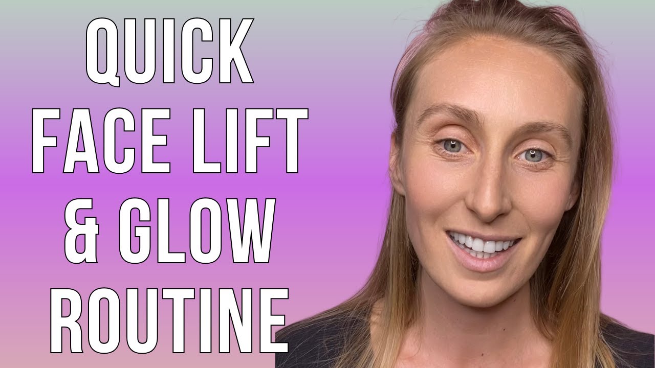 No Sleep? Look Refreshed! Quick Face Lift & Glow Routine - YouTube