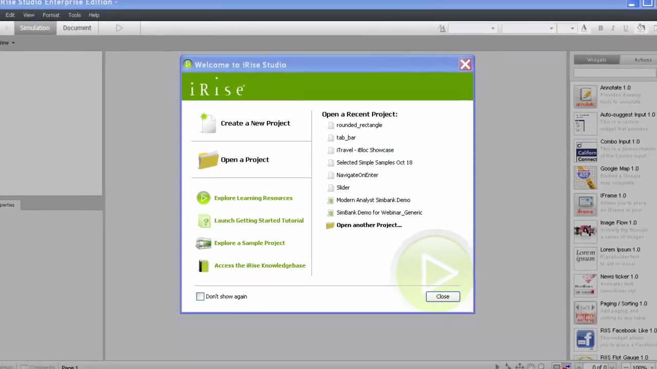 iRise Studio Quick Tour - Quick Start Tutorial 1 - YouTube