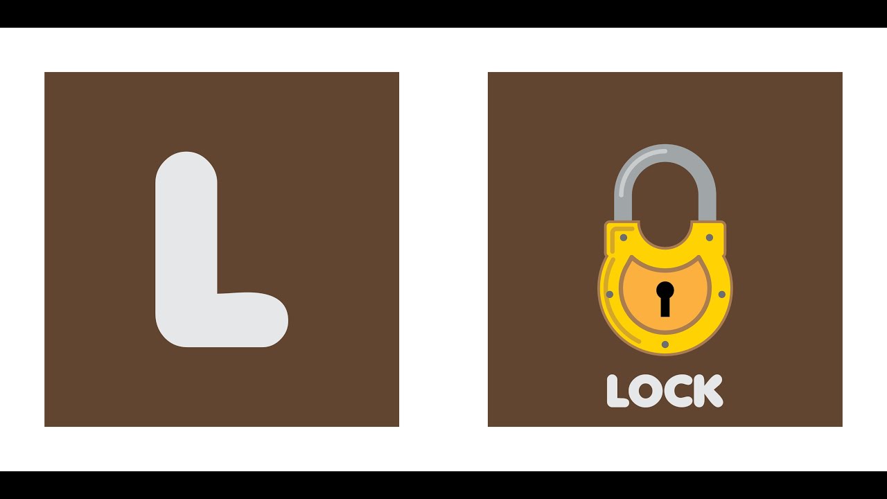 Lets Make - L for Lock | Lets Make and Learn | LML - YouTube