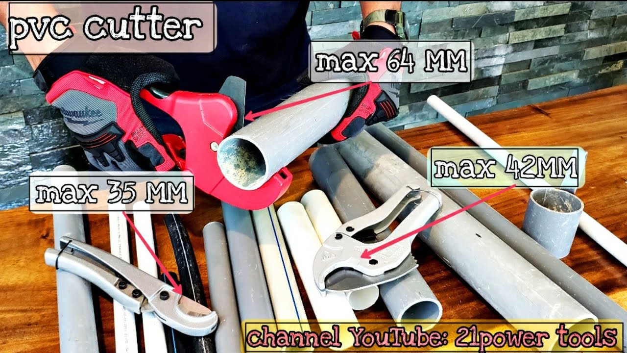 Pvc pipe cutter r'deer 35-42mm & sensui 64mm - YouTube