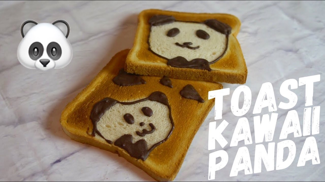 RECETTE TOAST KAWAII PANDA CHOCOLAT FACILE ET RAPIDE - YouTube