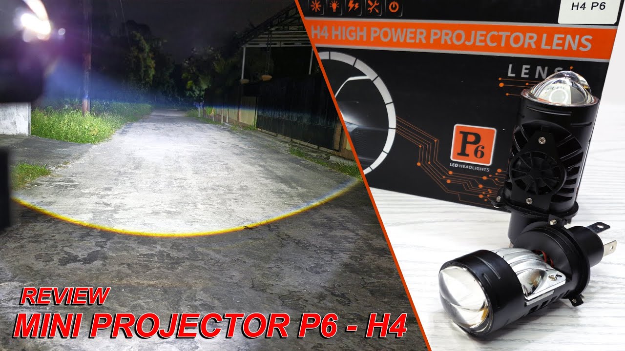 Review Mini Projector P6 - H4 - YouTube