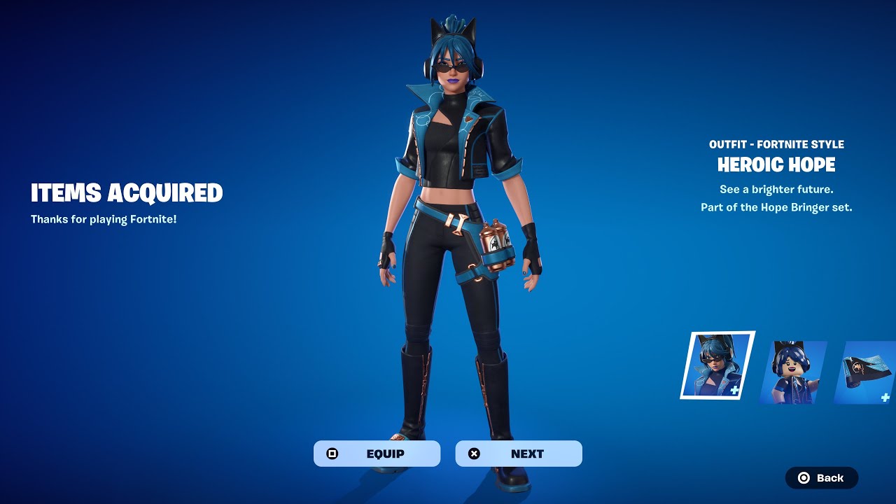 New Heroic Hope skin! (Fortnite item shop) - YouTube