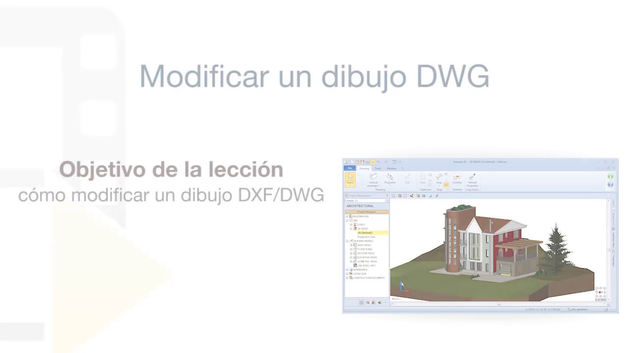 Tutorial de Edificius - Modificar un dibujo DWG - ACCA software - YouTube