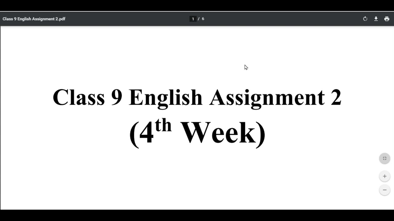Class 9 English Assignment 2 Answer class-9-english-assignment-2-answer