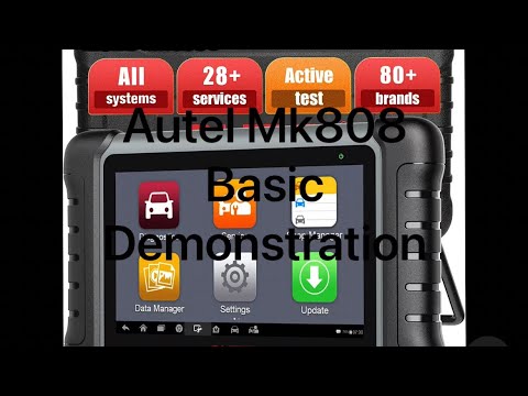 Autel Mk808 Diagnostic tool basic walkthrough - YouTube