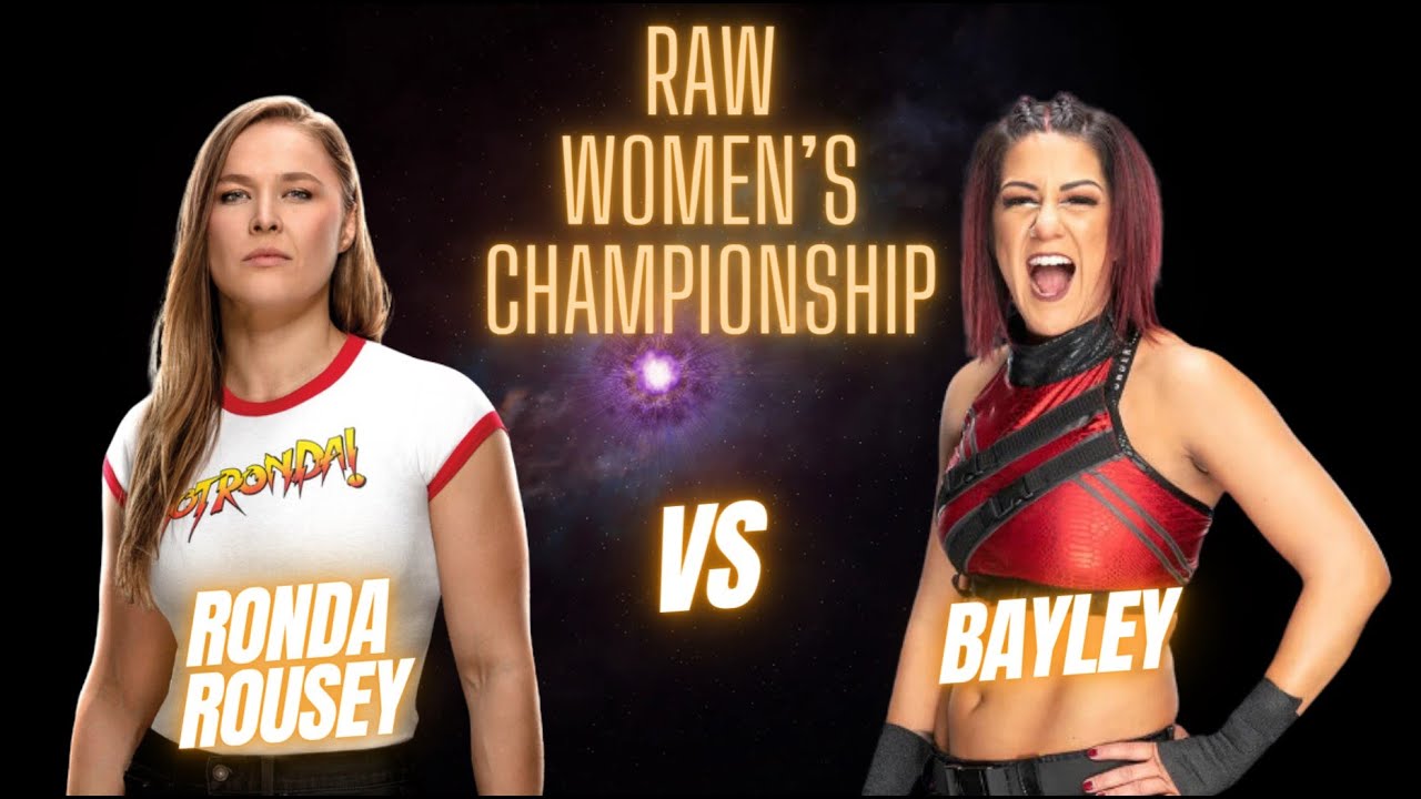 WWE 2K 23 ( 4K UHD ) Dream Match Ronda Rousey vs. Bayley (Championship ...
