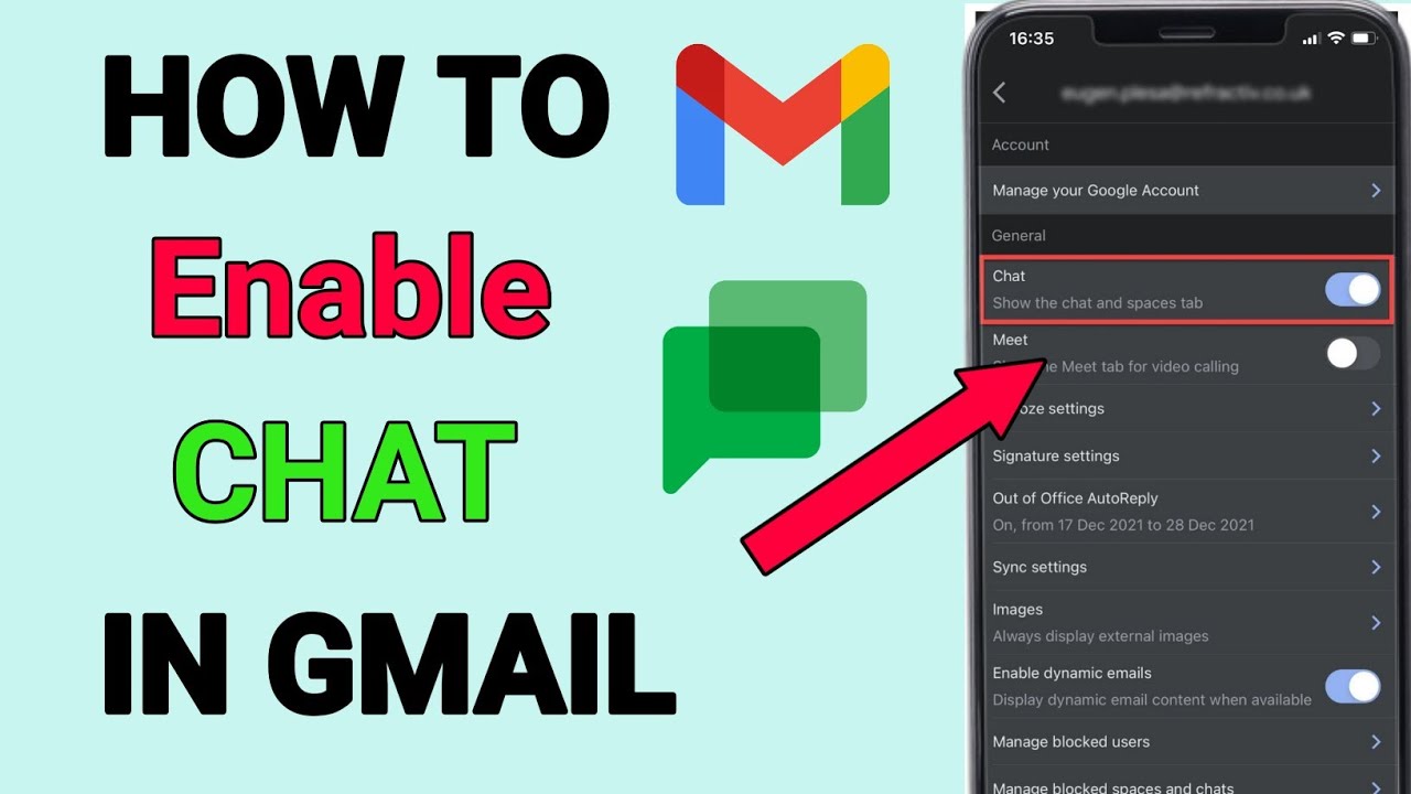 How To Enable Google Chat In Gmail | Enable Chat Tap In Gmail - YouTube