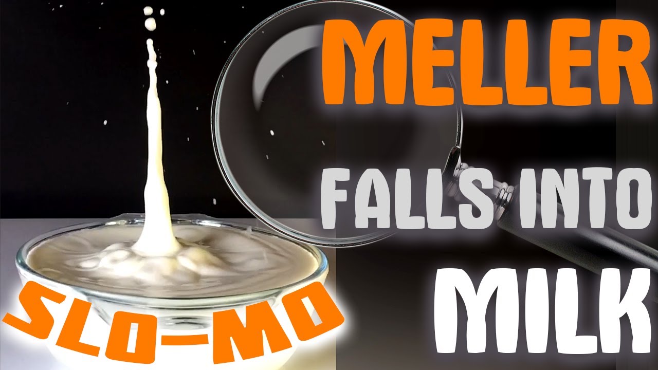 Meller candy Falls Into Milk in Slo-Mo • Full version - YouTube