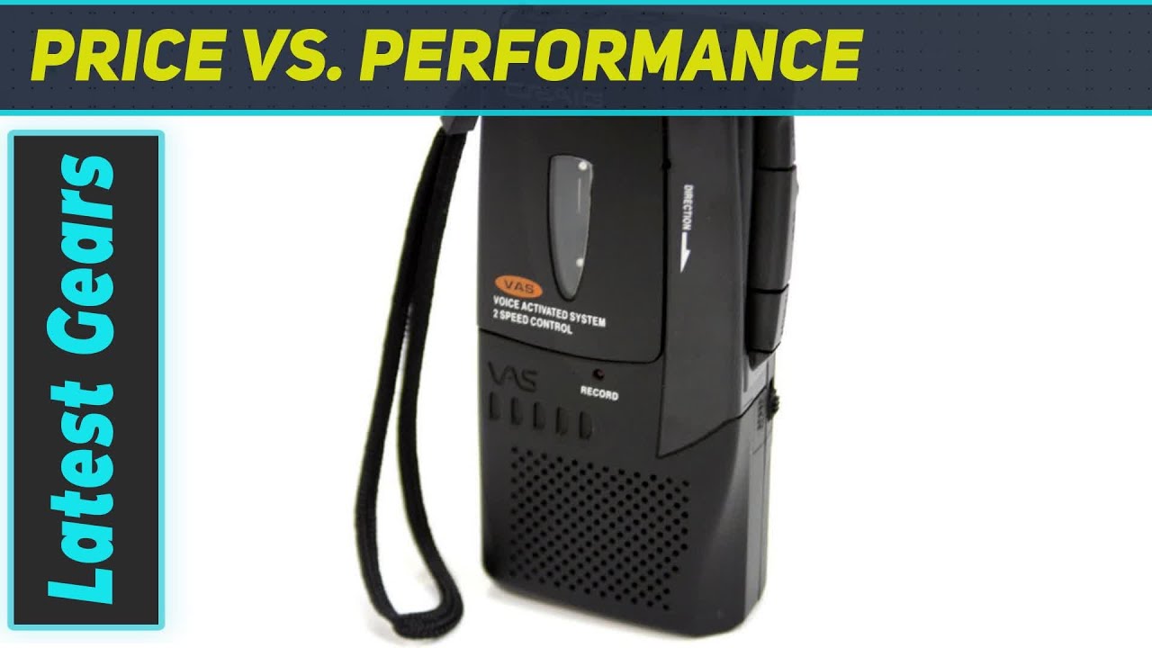 Craig Micro Cassette Voice Recorder with LED Recording Indicator ...