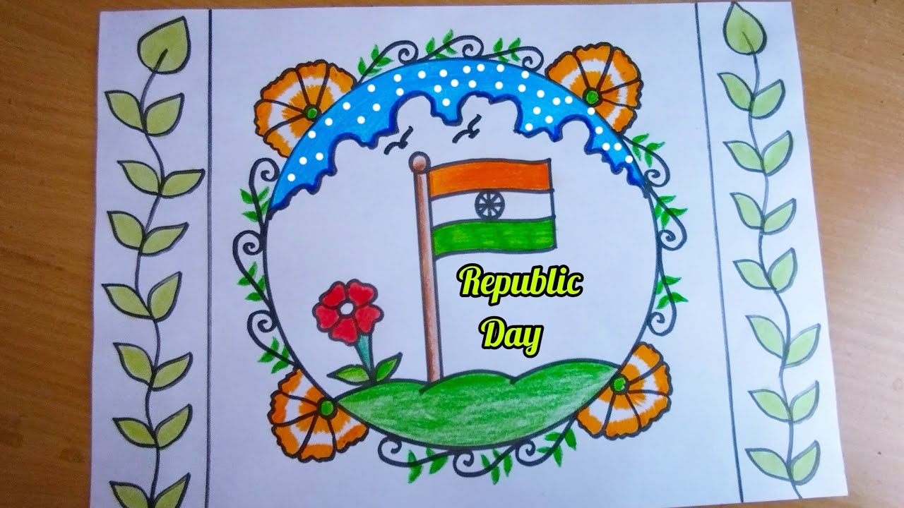 Very Easy Republic Day Drawing / Republic Day Poster Drawing / How to ...