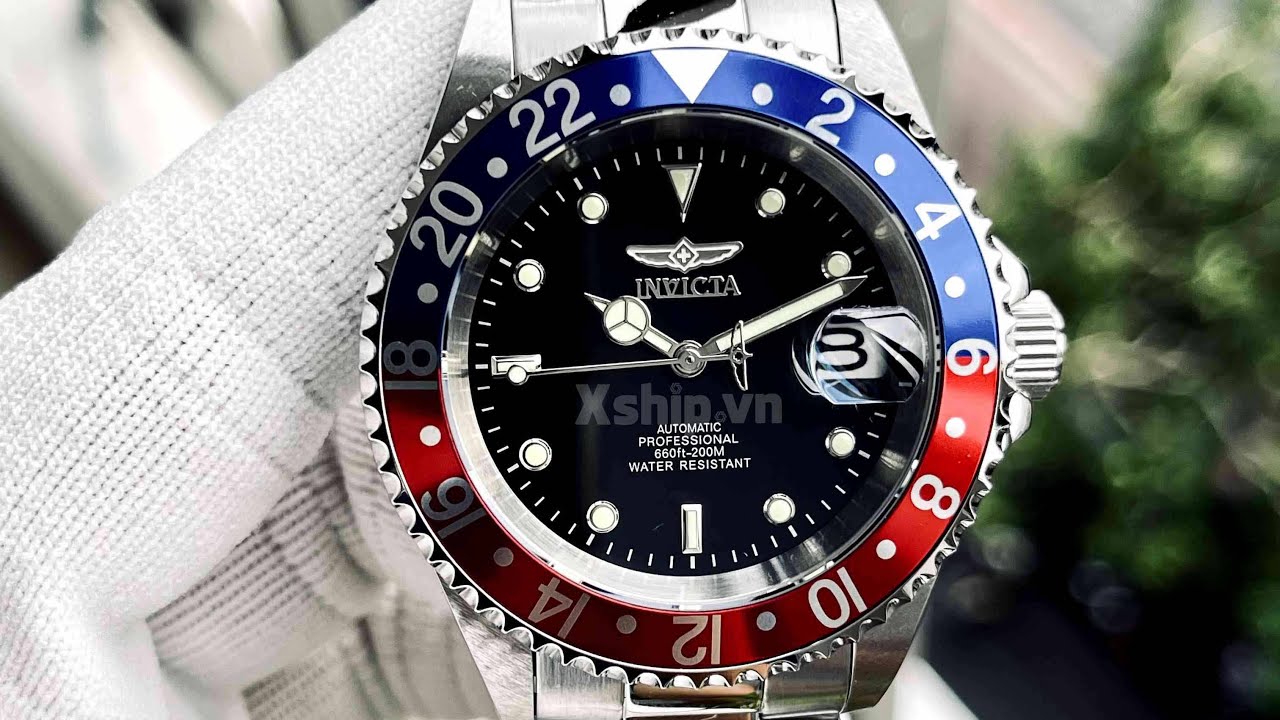 Xship.vn: Invicta Pro Diver Automatic Black Dial Pepsi Bezel Men Watch ...