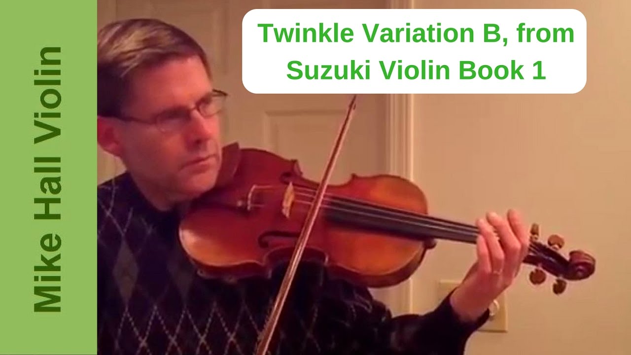 Twinkle Variation B from Suzuki Violin Book 1, a play through at a ...