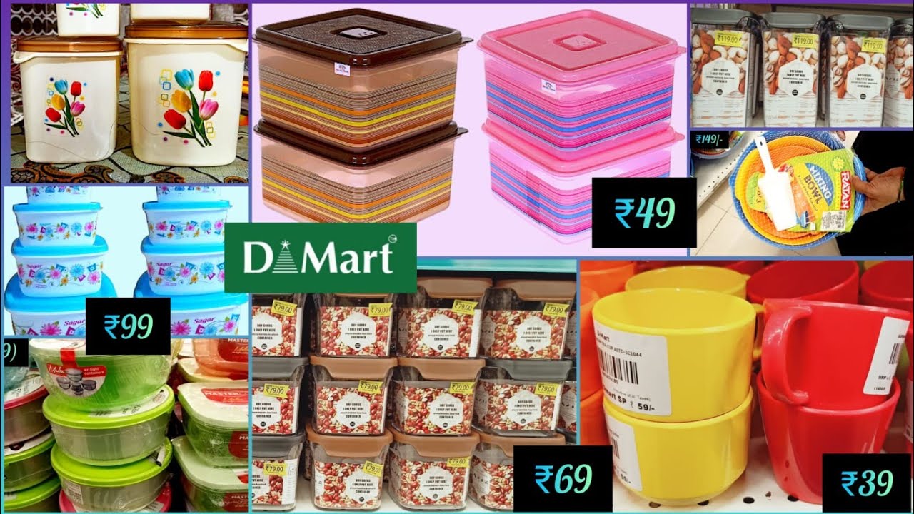 D'mart latest kitchen products| plastic containers/storage boxes/D'mart ...
