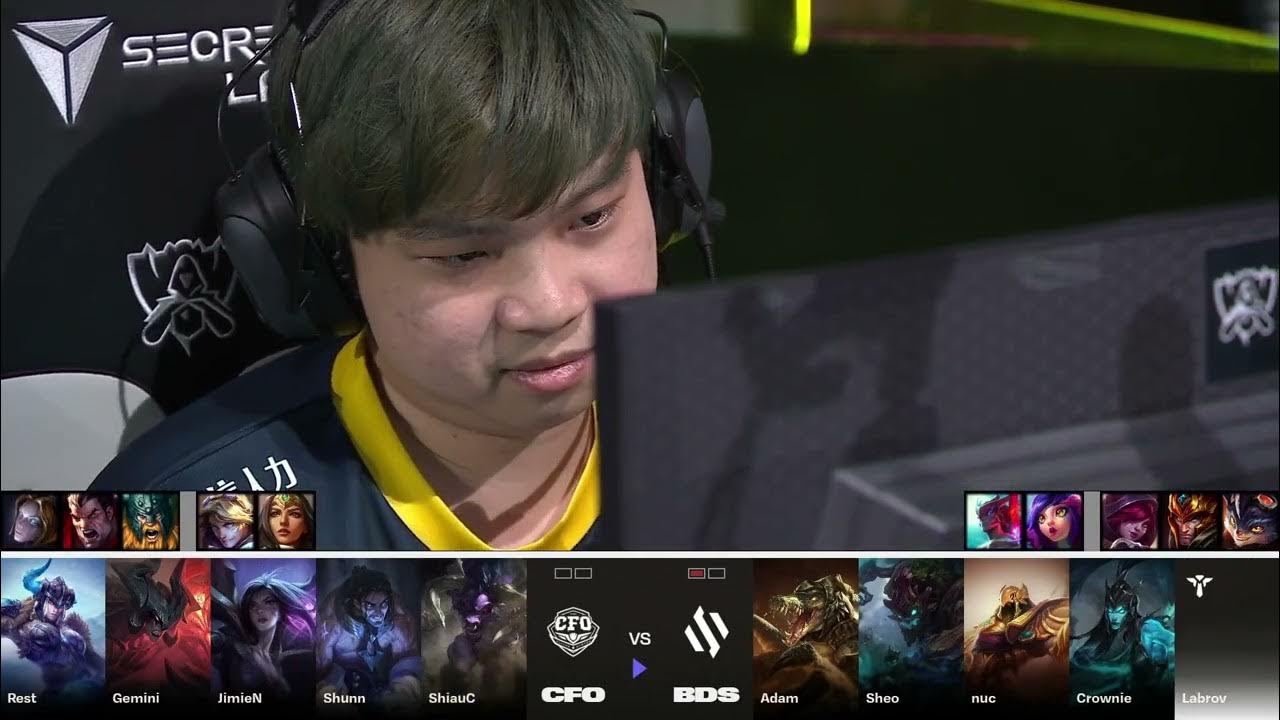 CFO vs BDS – Hra 2 @ Worlds 2023 Play-in - YouTube