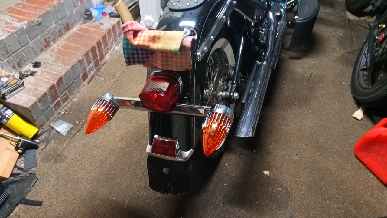 The heritage gets 1959 Cadillac rocket rear turn signals lenses. - YouTube