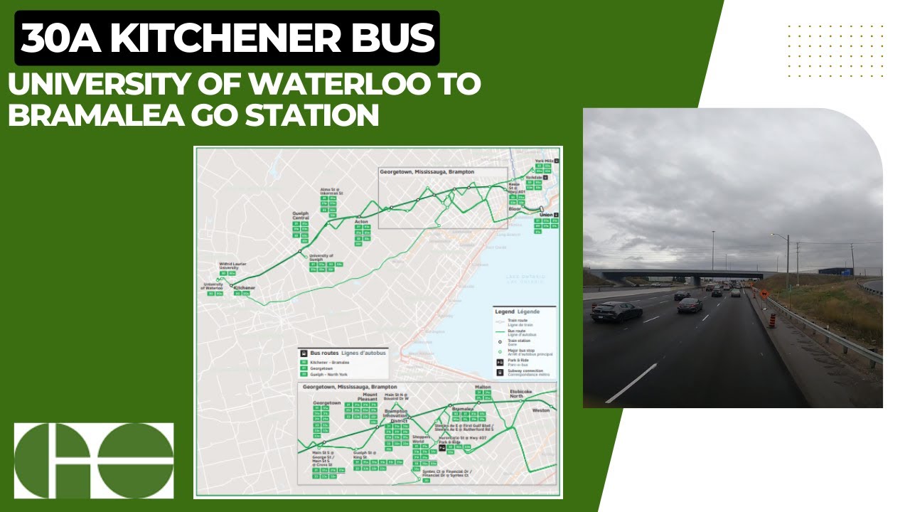 GO Transit 30A Kitchener Bus - University Of Waterloo To Bramalea GO ...