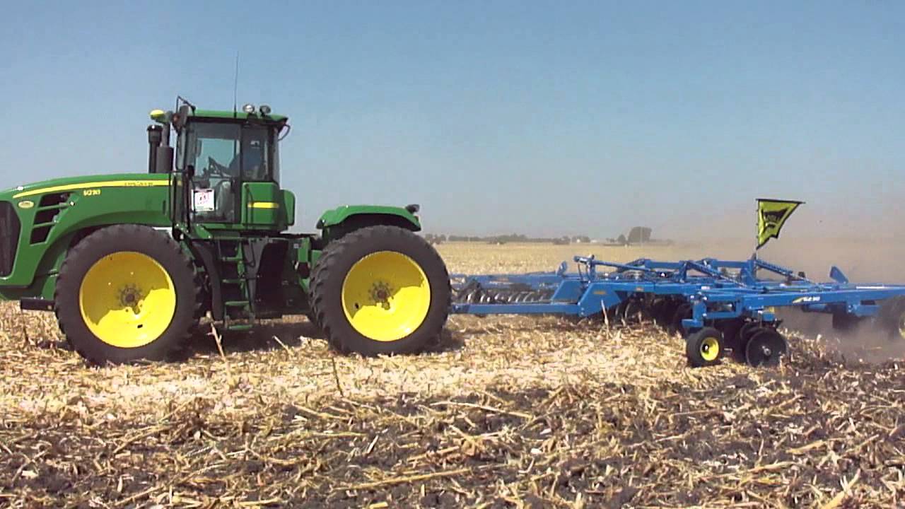 Landoll Disk with John Deere 4WD - YouTube