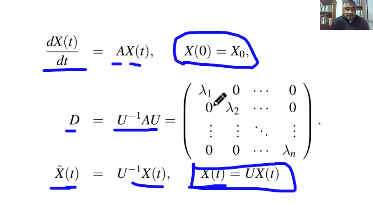 Sistemas de ecuaciones diferenciales, método de diagonalización de una ...