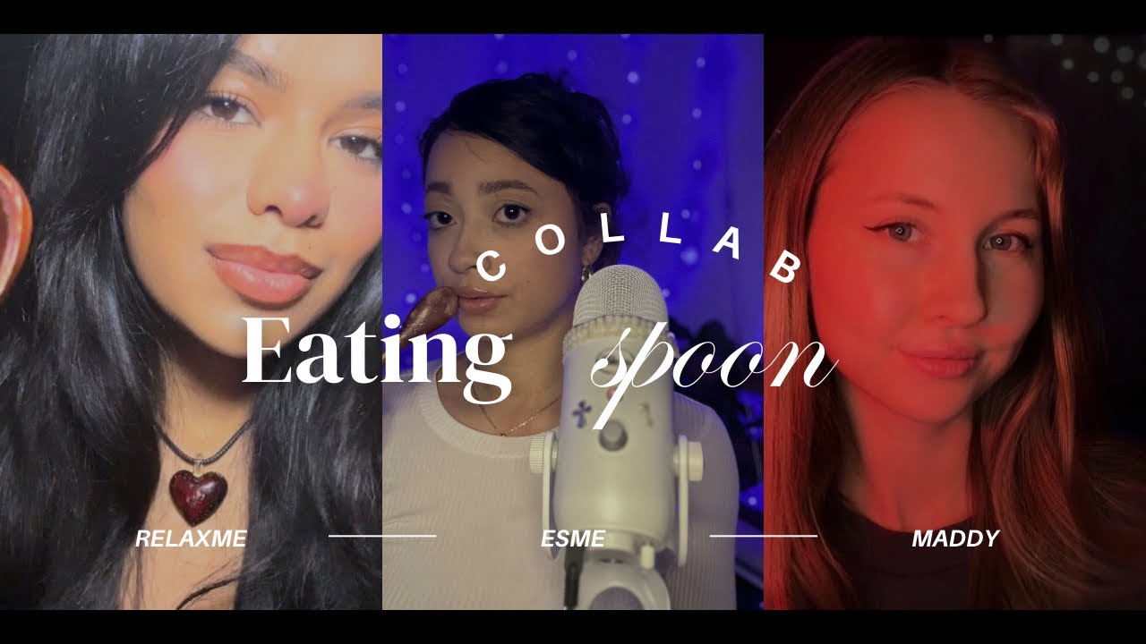 ASMR - SPOONS EATING YOUR FACE FT @relaxmeasmr @MellowMaddyASMR - YouTube
