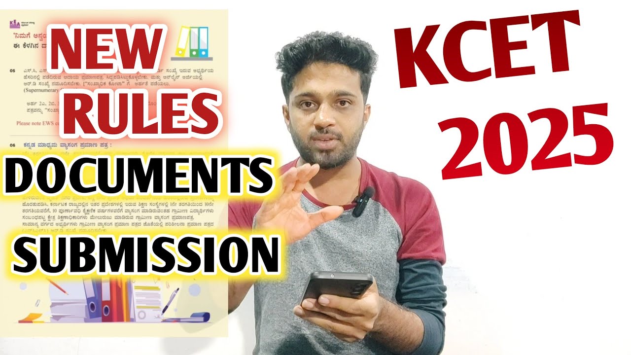 Documents to submit in your PUC college | After filling KCET ...