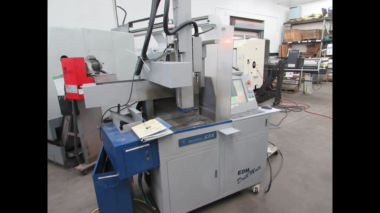 EDM DrillMate Model 430i CNC EDM Drill with 22 ATC - YouTube