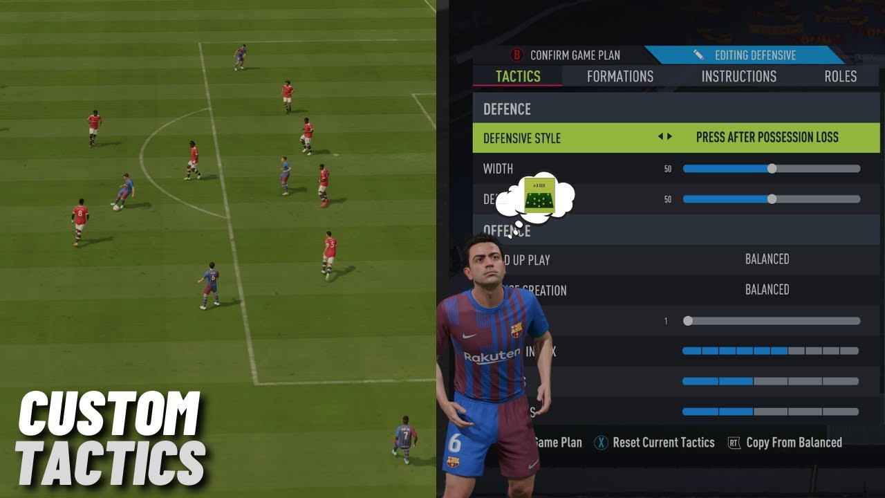 MY CUSTOM TACTICS AND HOW I USE THEM FIFA 22 ULTIMATE TEAM - YouTube
