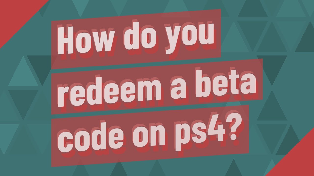 How do you redeem a beta code on ps4? - YouTube
