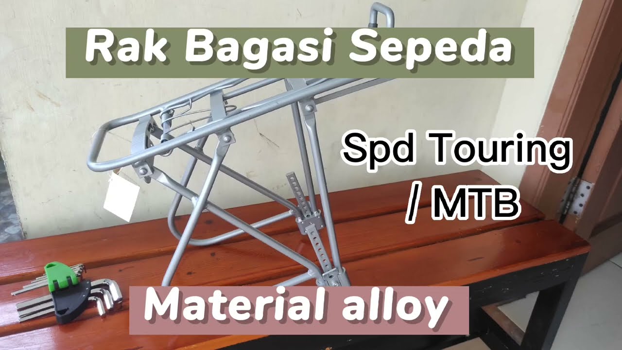 Rak Bagasi Sepeda belakang yang cocok buat sepeda MTB - YouTube