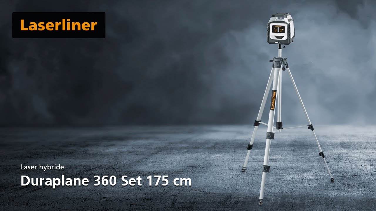 Laser hybride - Laserliner - Duraplane 360 Set 175 cm - 052.500A - YouTube