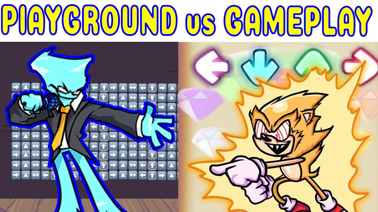 FNF New Characters Test | New Playground VS Gameplay | Part 3 - Sonic ...