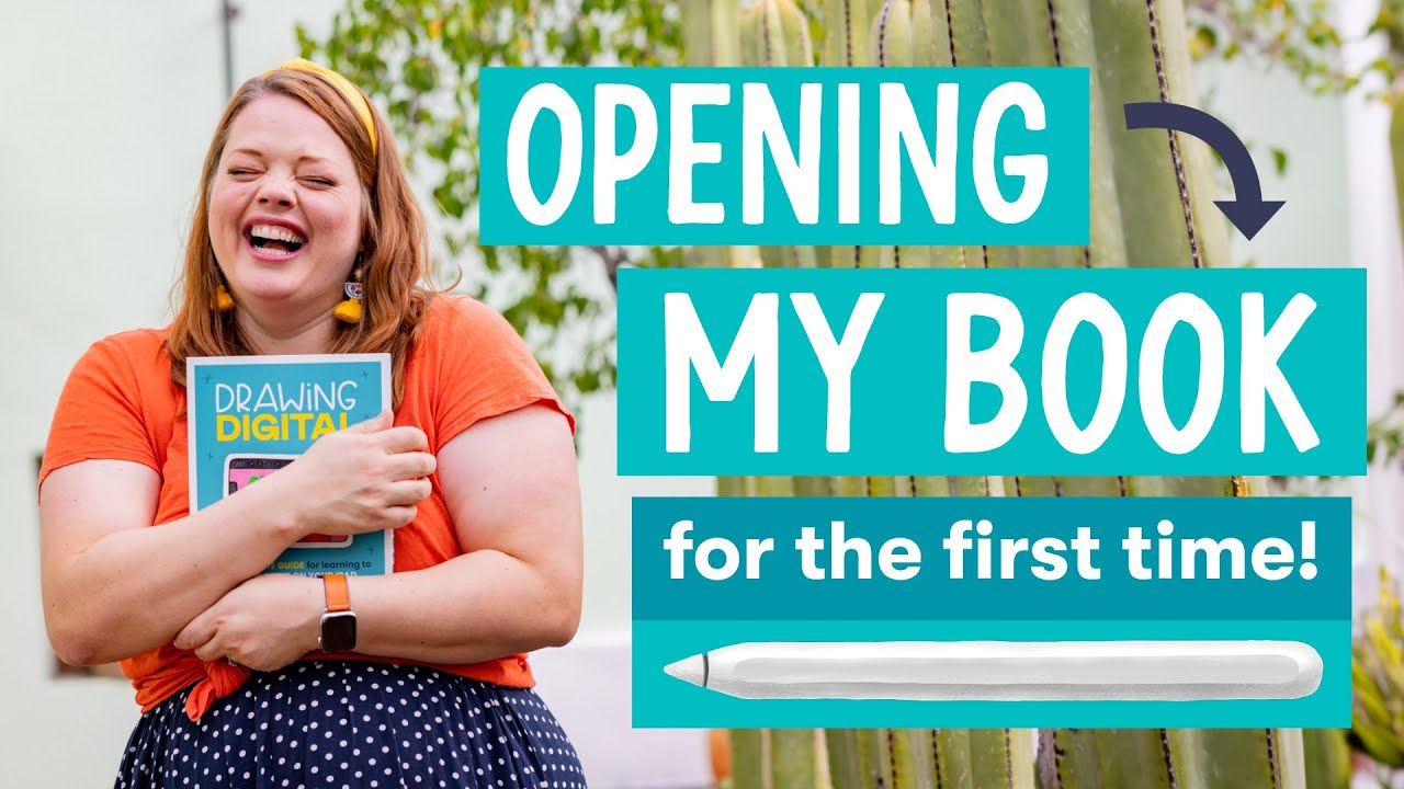 Opening my Book Drawing Digital for the FIRST TIME EVER! // Author ...