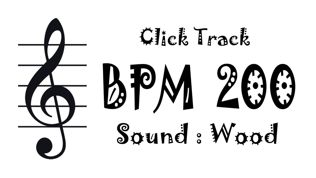 【BPM 200】Wood - Click Track Metronome - YouTube