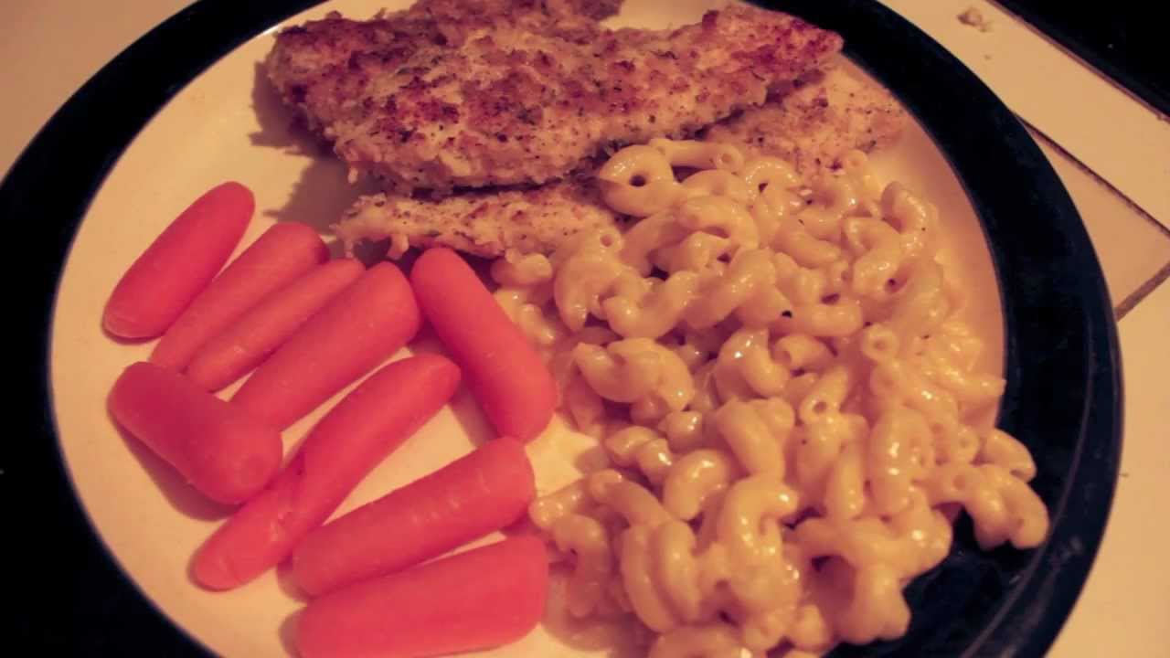 Chicken Fingers with Three Cheese Pasta - YouTube