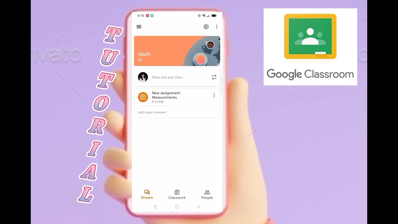 Tutorial of Google classroom using mobile phone - YouTube