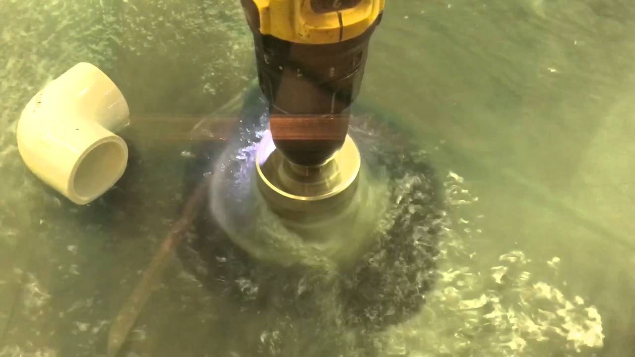 Euro Brace Aquarium drilling, 1 bulk head - YouTube