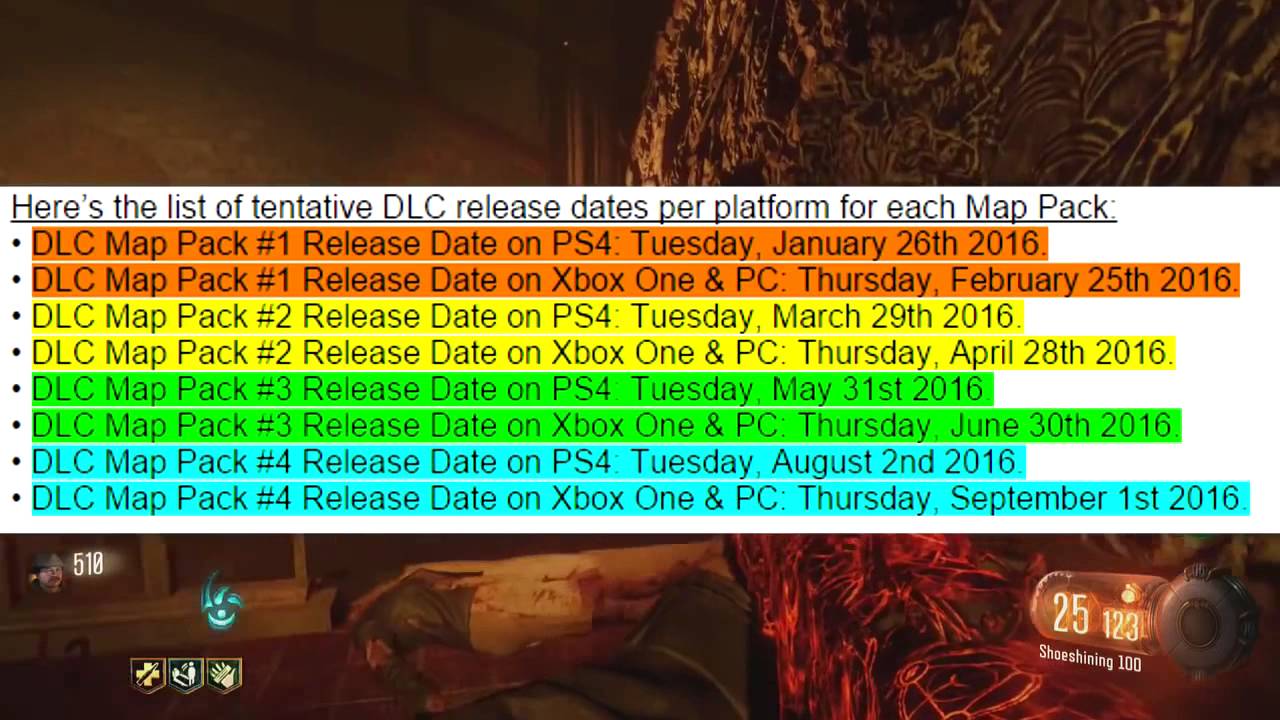 Call of Duty: Black Ops 3 DLC Map Pack Release Dates! DLC 1 - YouTube