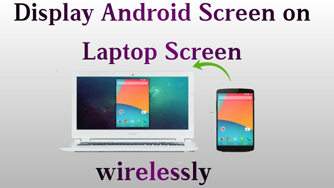 How to display your android Mobile Screen on PC laptops wirelessly in ...
