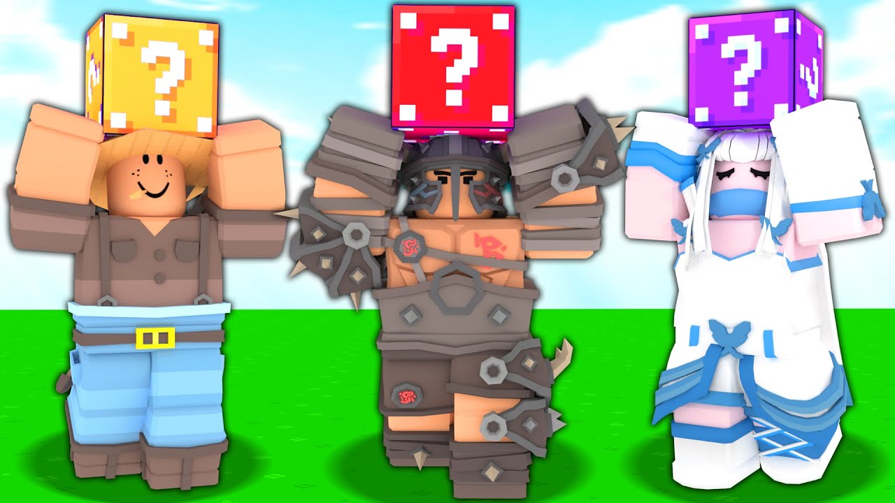 Lucky Blocks Decide My Kit In Roblox Bedwars Youtube
