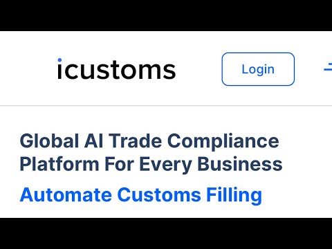 ICustoms.AI: Customs Filing Automation - YouTube