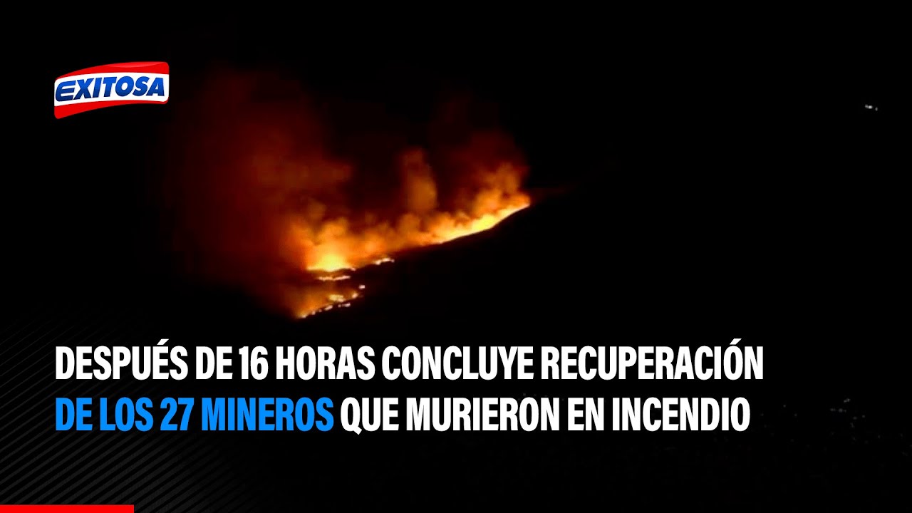 🔴🔵Arequipa: Después de 16 horas concluye recuperación de los 27 mineros ...