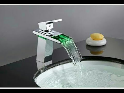 bathroom sink led faucet Led faucet light installation bathroom sink ...